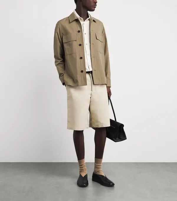 Paul Smith Cotton-blend Twin-pocket Overshirt - Green