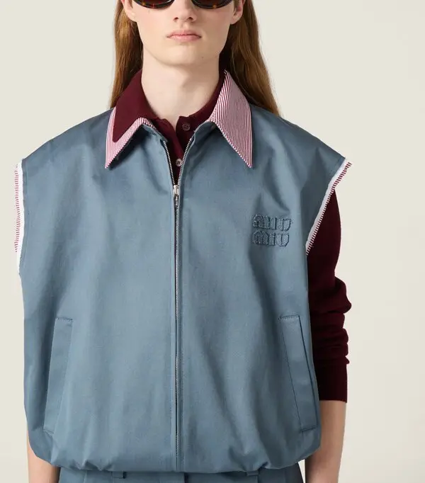 Miu Miu Cotton Chino Vest