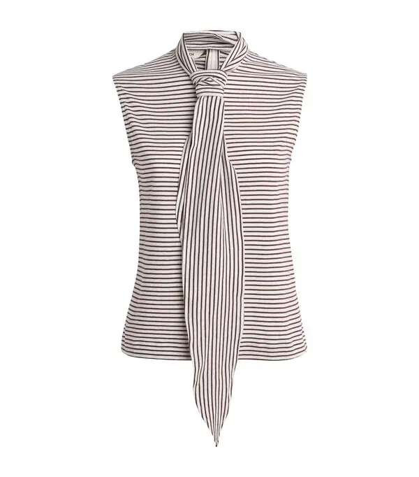 ME+EM Striped Tank With Scarf