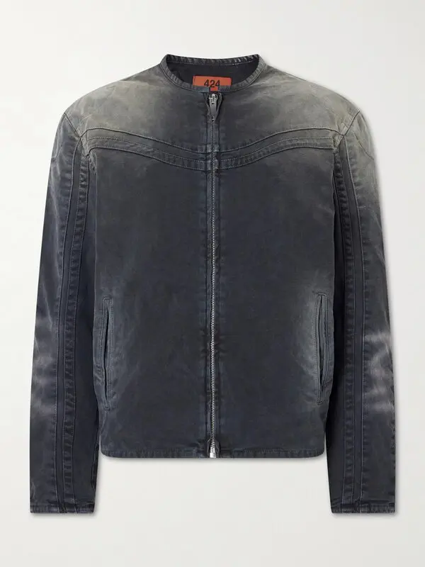 424 Tokyo Cotton-canvas Jacket - Black