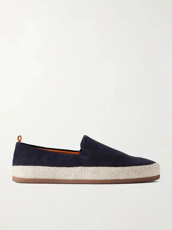 Mulo Weekender Suede Espadrilles - Blue