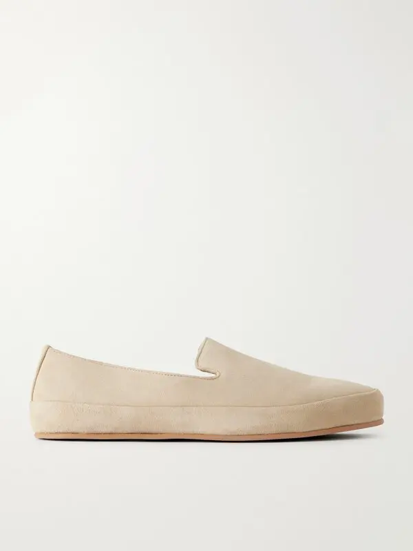 Mulo Evening Suede Loafers - Neutrals