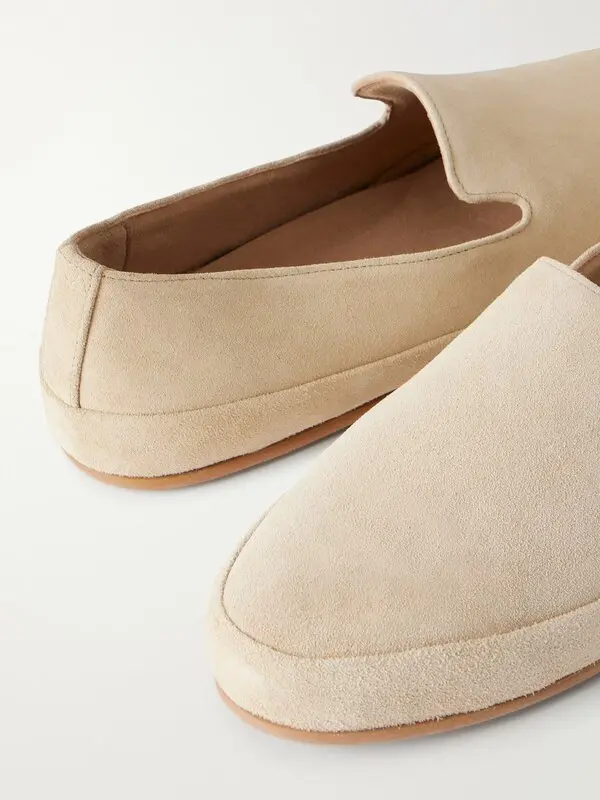 Mulo Evening Suede Loafers - Neutrals