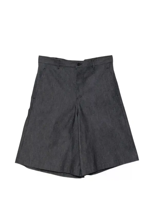 Comme Des Garçons Wide-leg Denim Shorts - Blue