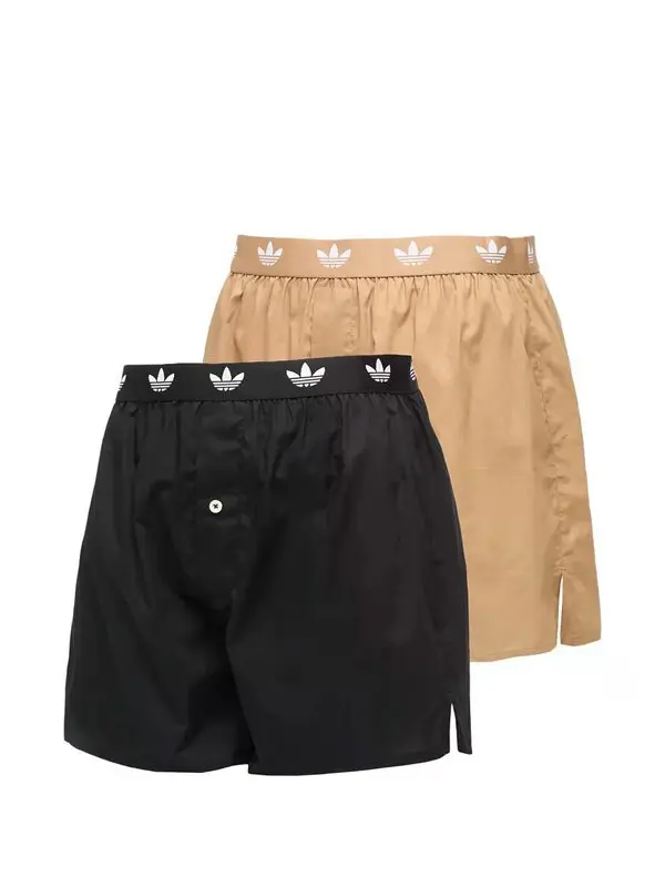 Adidas Woven Logo-band Boxers - Black