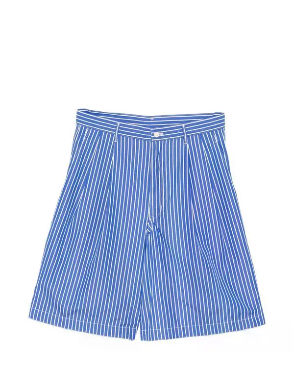 Comme Des Garçons Striped Shorts - Blue