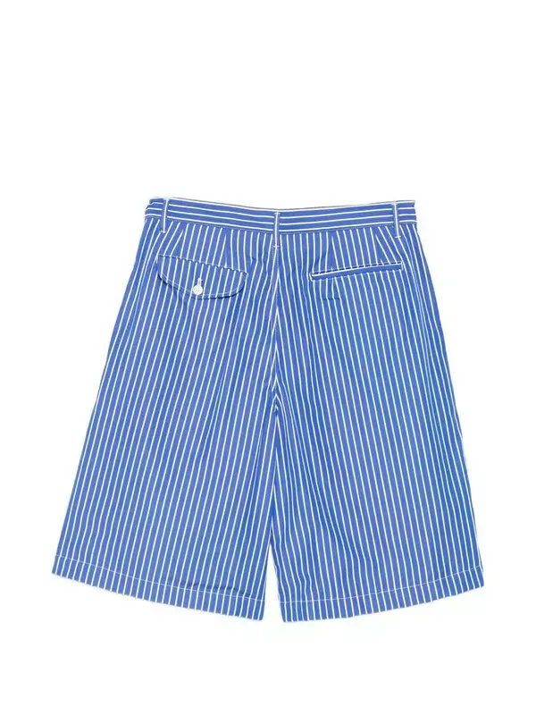 Comme Des Garçons Striped Shorts - Blue