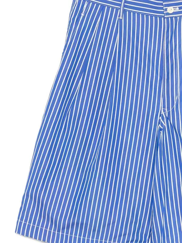 Comme Des Garçons Striped Shorts - Blue