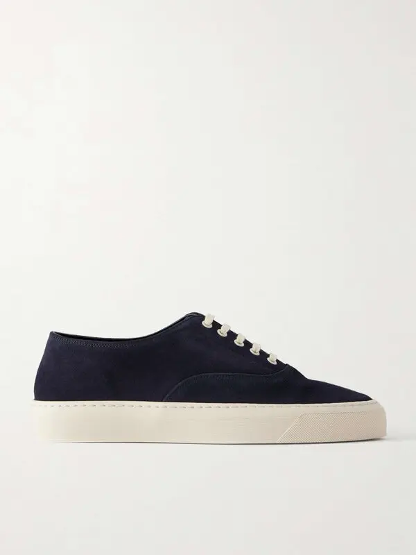 MORJAS Deck Suede Sneakers - Navy
