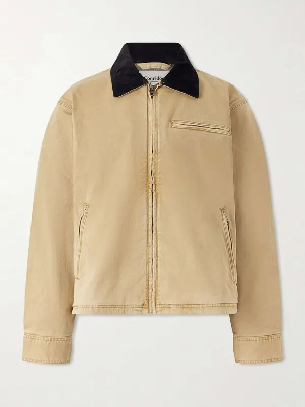 CORRIDOR Utility Cotton-blend Twill Jacket - Beige