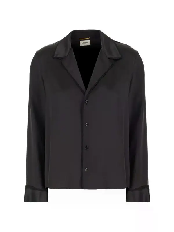 Saint Laurent V-neck Shirt - Black