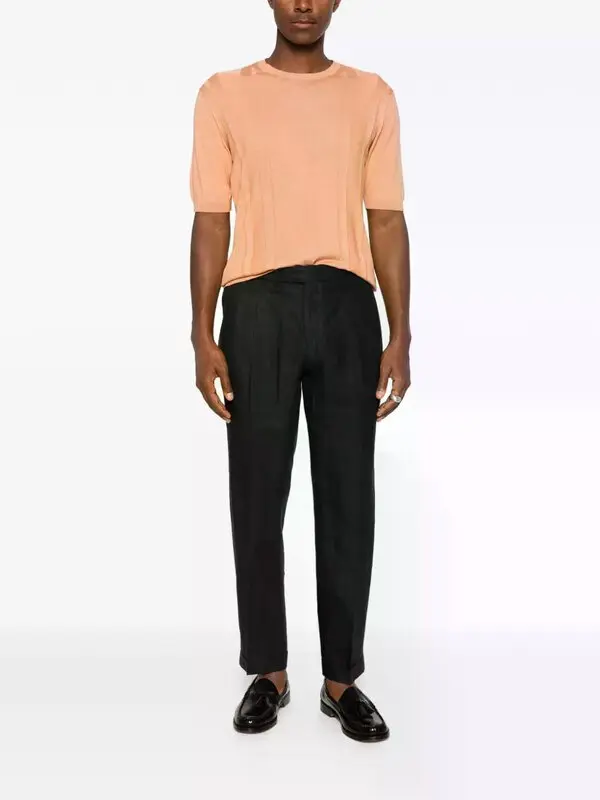 BRIGLIA 1949 Pleated Trousers With Side-adjuster - Grey