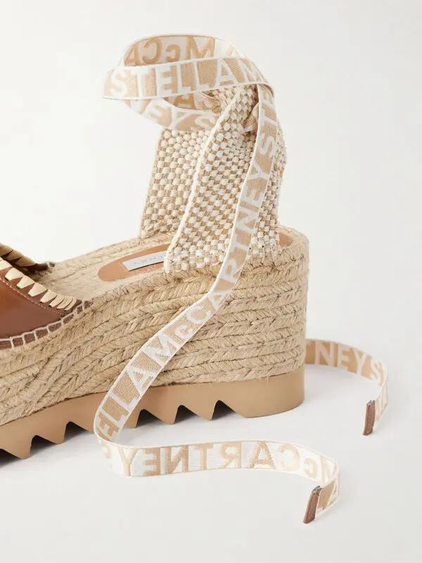 Stella McCartney Gaia Espadrille Wedge - Brown