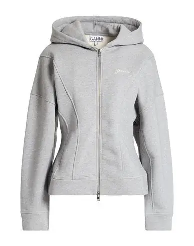 GANNI Sweatshirt Light Size Organic Cotton - Grey