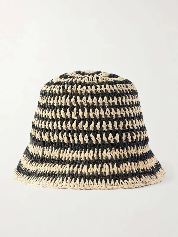 Eugenia Kim Jonah Striped Straw Bucket Hat