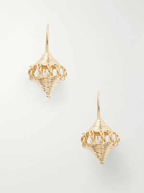 Tohum Design Savanna Sangha Drop Earrings - Gold