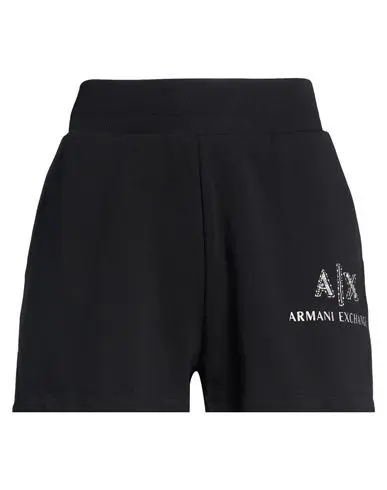 Armani Exchange Shorts & Bermuda Shorts Size Organic Cotton - Black