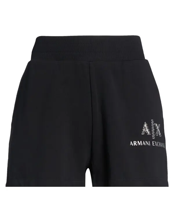 Armani Exchange High Waisted Organic Cotton French Terry Shorts