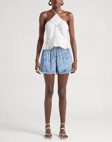 Sandro Floral Print Twill Shorts