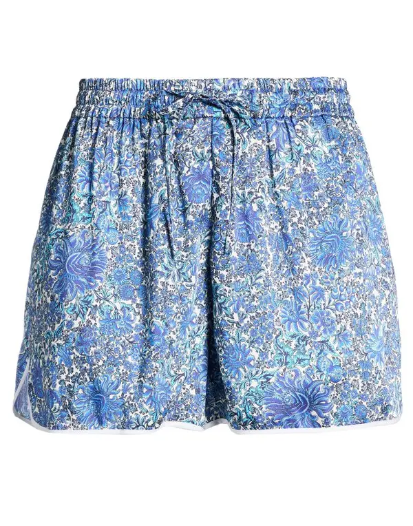 Sandro Floral Print Twill Shorts