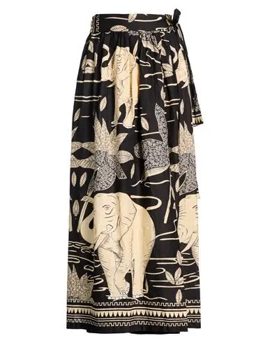 CONNOR & BLAKE Cotton Maxi Wrap Skirt - Black