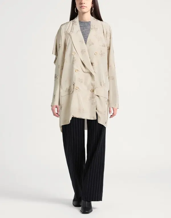 UMA WANG Satin Jacquard Overcoat