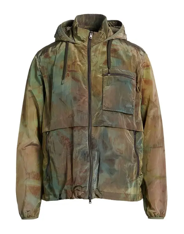 Herno Polyester Tie-dye Hooded Jacket