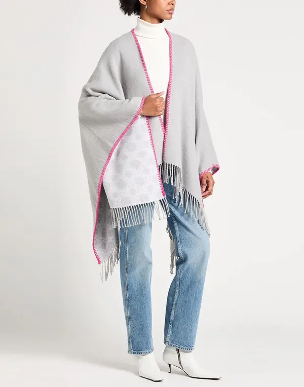 Maje Knitted Jacquard Cape