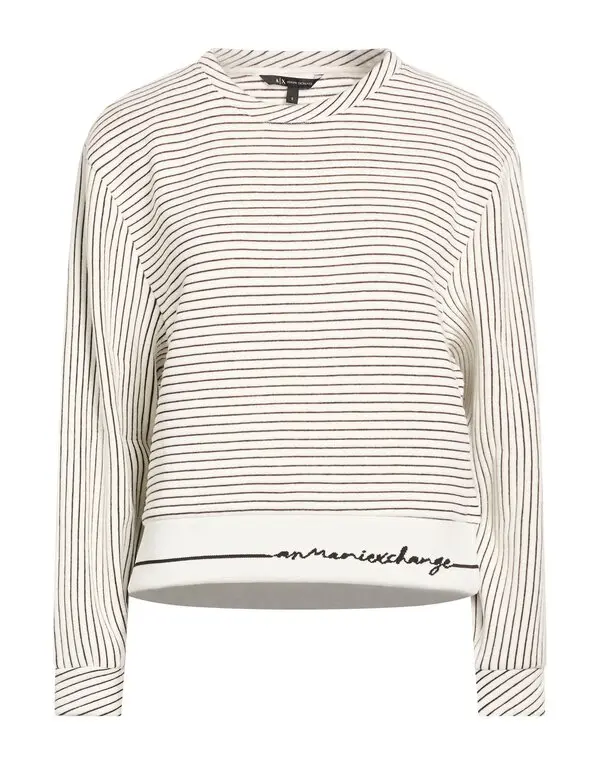 Armani Exchange Striped Fleece Sweatshirt