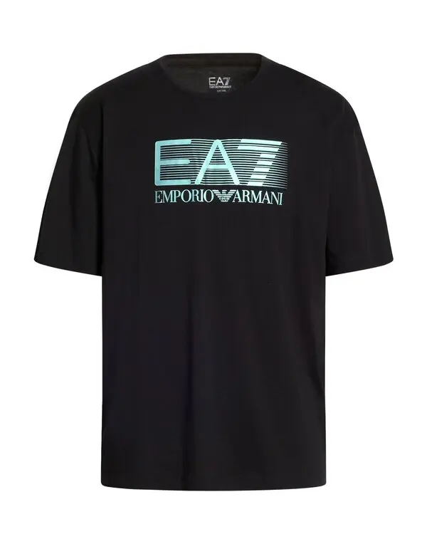 EA7 T-shirt Size Cotton - Black