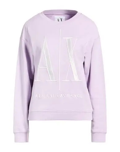Armani Exchange Cotton-blend French Terry Sweatshirt - Purple