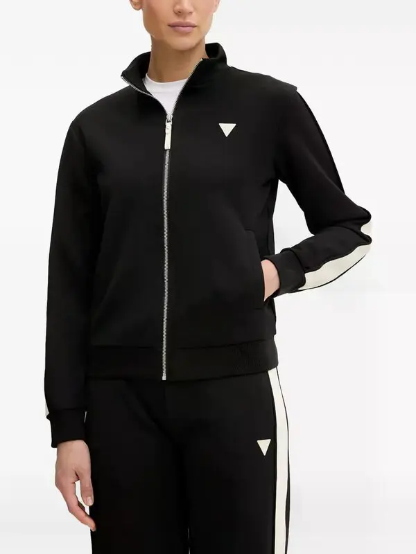 Guess Marlene Zip-up Sweatshirt - Black