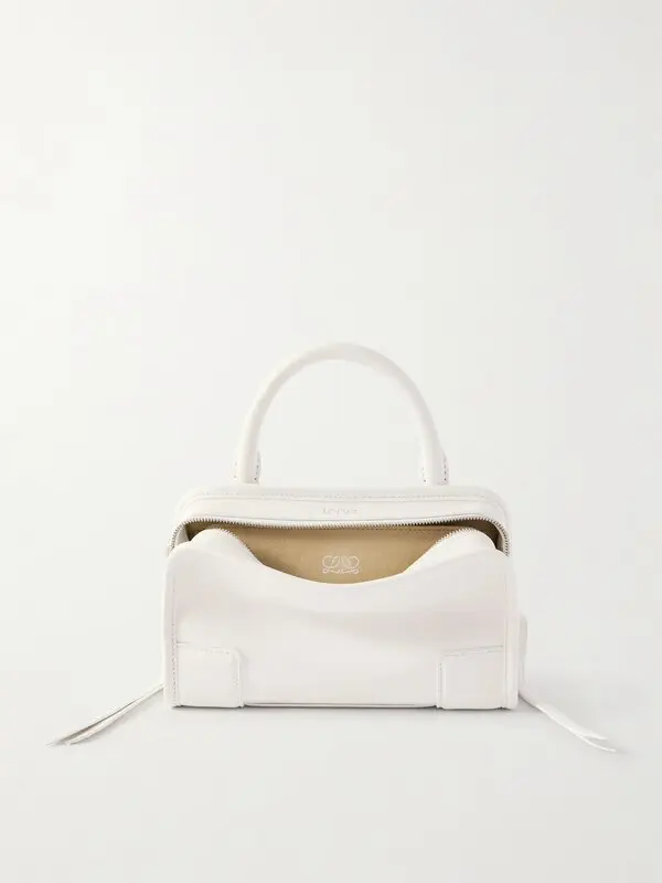 Loewe Amazona 180 Mini Leather Shoulder Bag - White