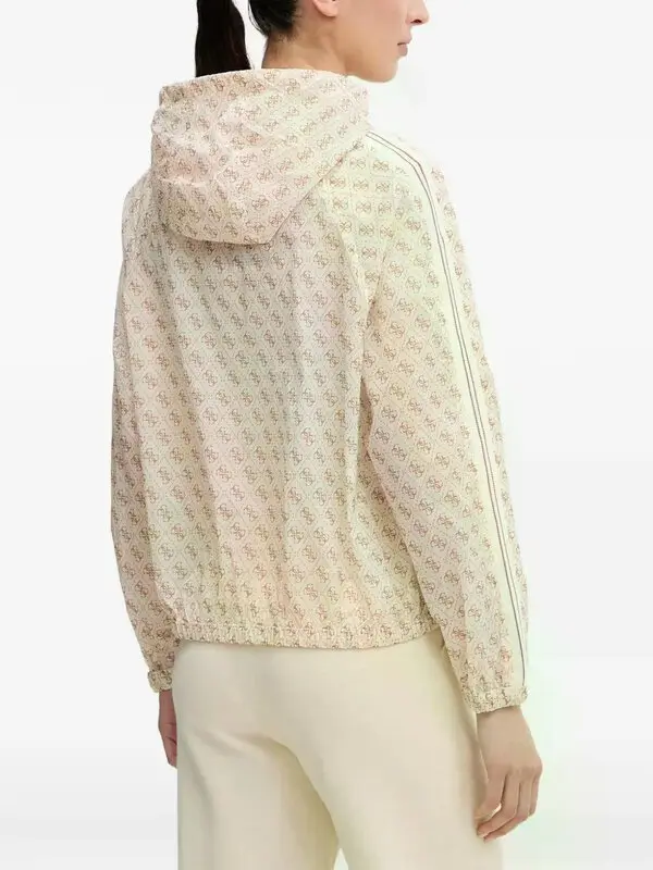 Guess Patterned Hooded Jacket