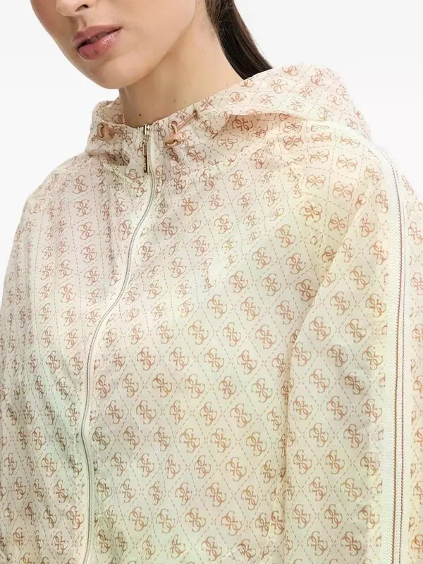 Guess Patterned Hooded Jacket