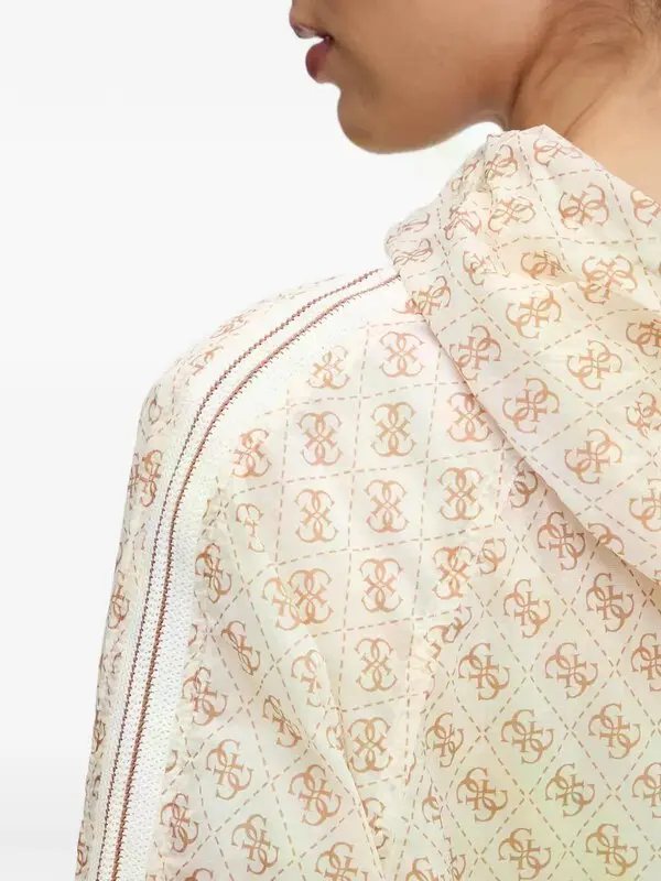 Guess Patterned Hooded Jacket