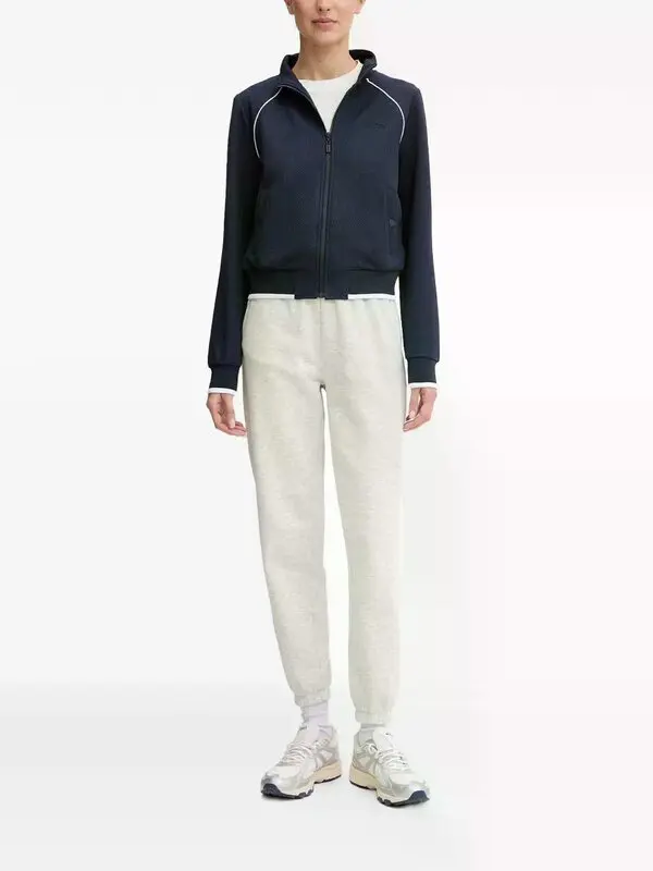 Guess Textured Zip-up Sweatshirt - Blue