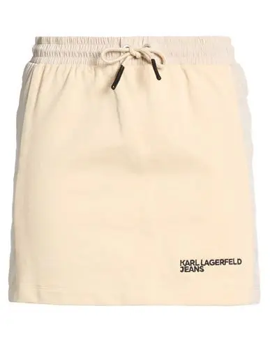 Karl Lagerfeld Mini Skirt Size Organic Cotton, Polyester - Beige
