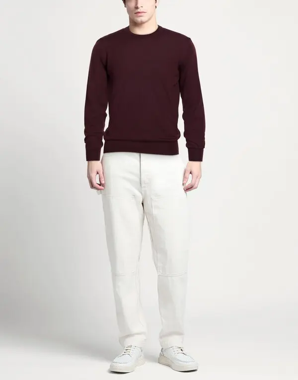 FILIPPO DE LAURENTIIS Merino Wool Crewneck Sweater - Red