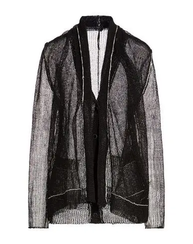 Masnada Linen Knit Cardigan - Black