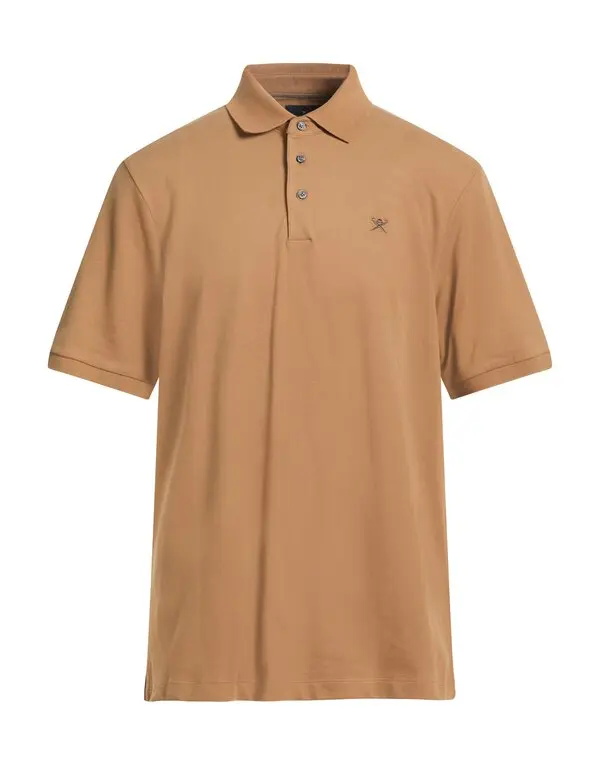 HACKETT Polo Shirt Size Cotton, Elastane - Beige