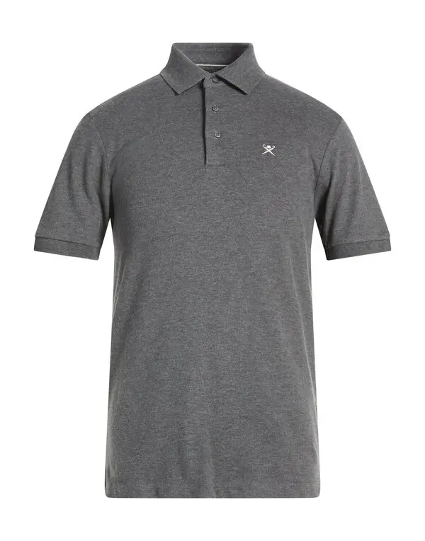 HACKETT Polo Shirt Size Cotton, Elastane - Grey