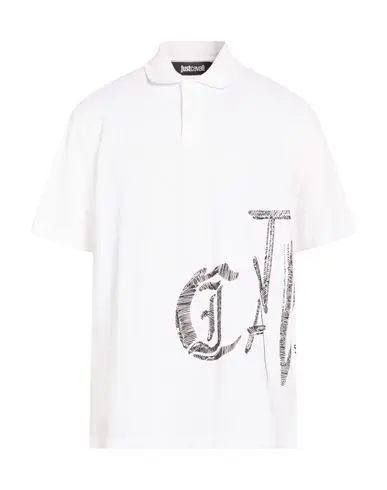 Just Cavalli Polo Shirt Size Cotton - White