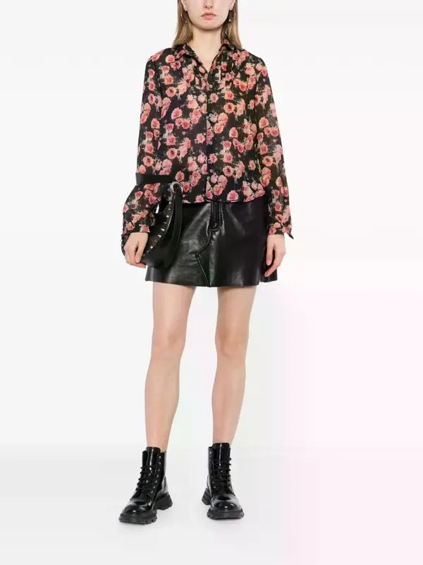 R13 Shrunken Pleated Blouse