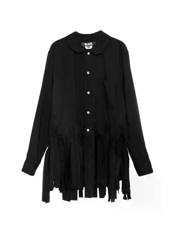 Comme Des Garçons Knotted Fringe-trim Shirt