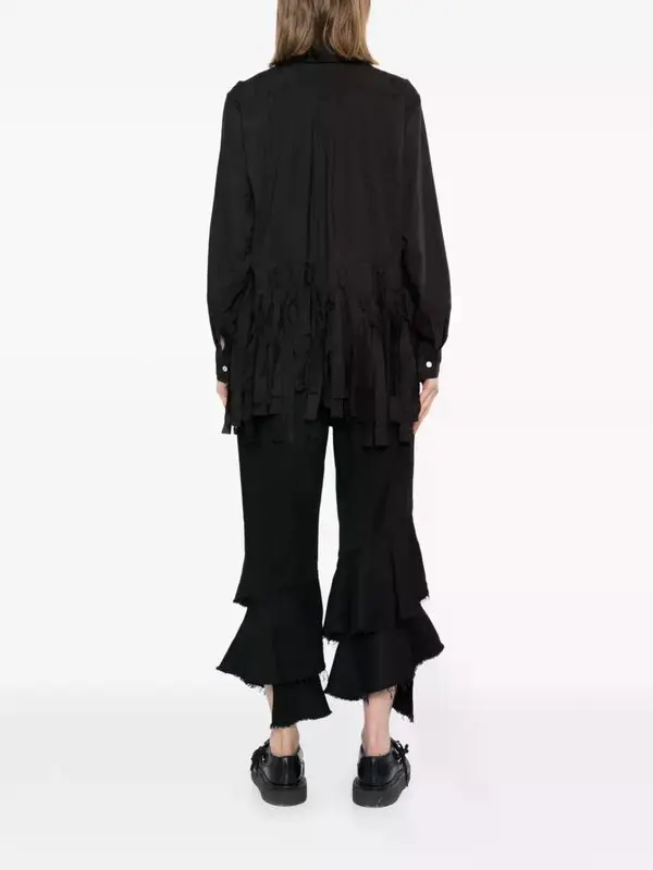 Comme Des Garçons Knotted Fringe-trim Shirt
