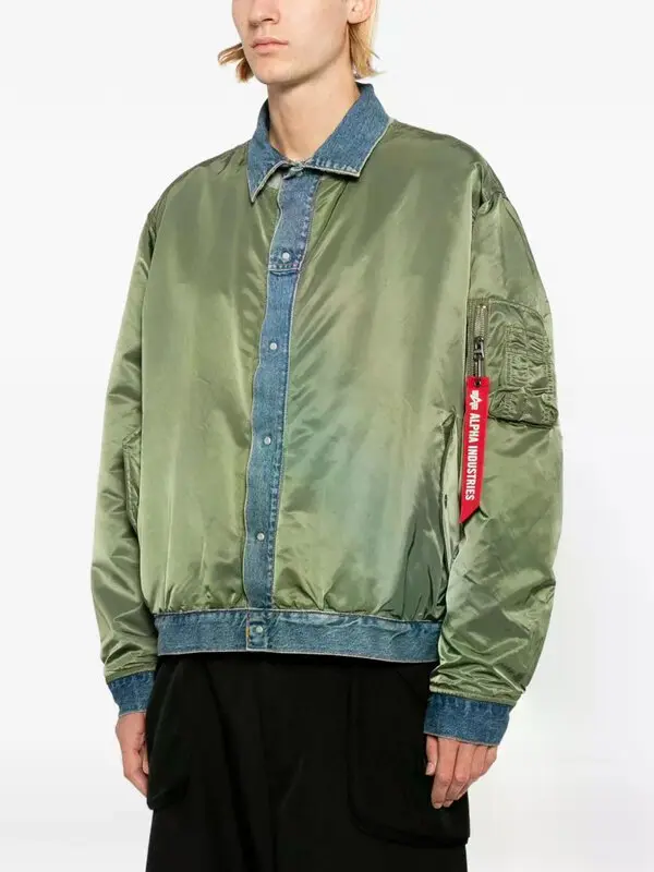 Junya Watanabe X Alpha Industries Ma-1 Bomber Jacket - Green