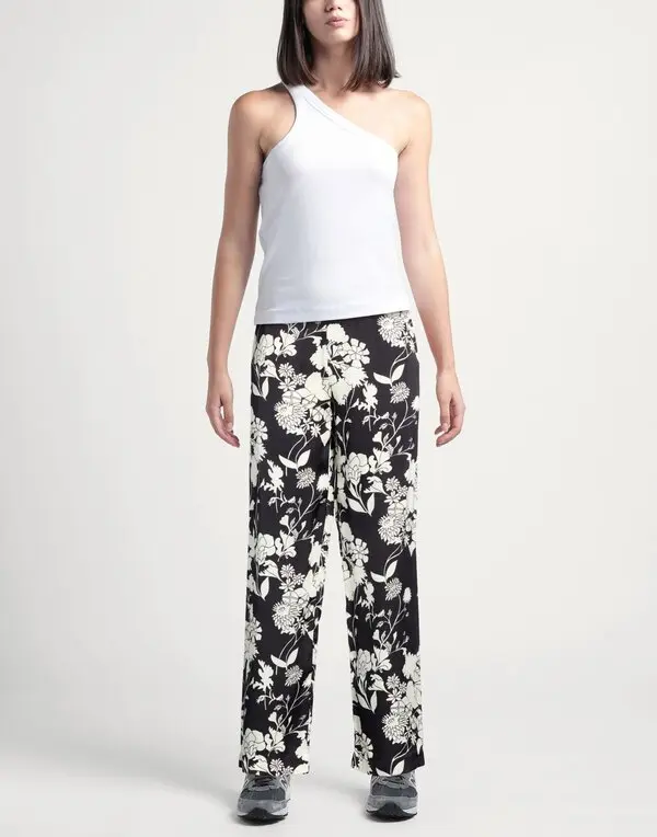 Maje Floral Print Satin Pajama Pants