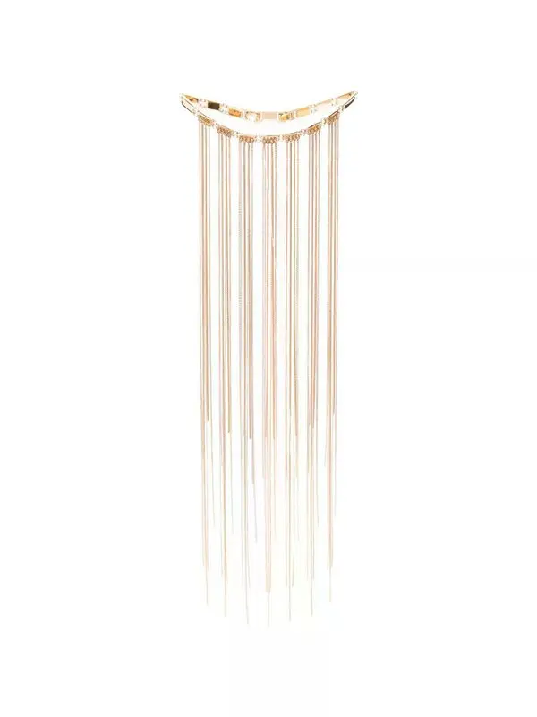 Patrizia Pepe Chain-fringe Choker Necklace - Gold