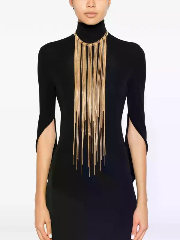 Patrizia Pepe Chain-fringe Choker Necklace
